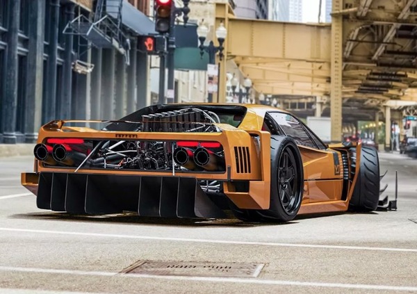 La spettacolare Ferrari F40 V12 di Yasid Design - News - Automoto.it