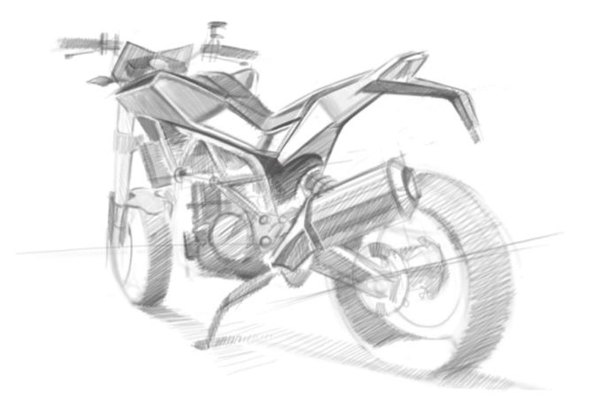 Husqvarna 900. Gli sketch della Supermoto - News - Moto.it
