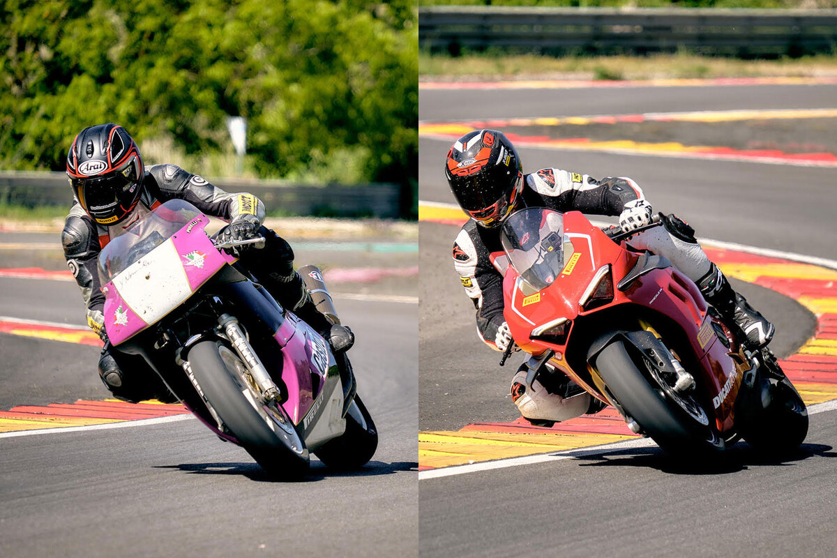Ducati Panigale V4R vs Honda RC30 SBK. Generazioni a confronto - Prove ... Ducati Panigale V4R vs Honda RC30 SBK. Generazioni a confronto - Prove ...