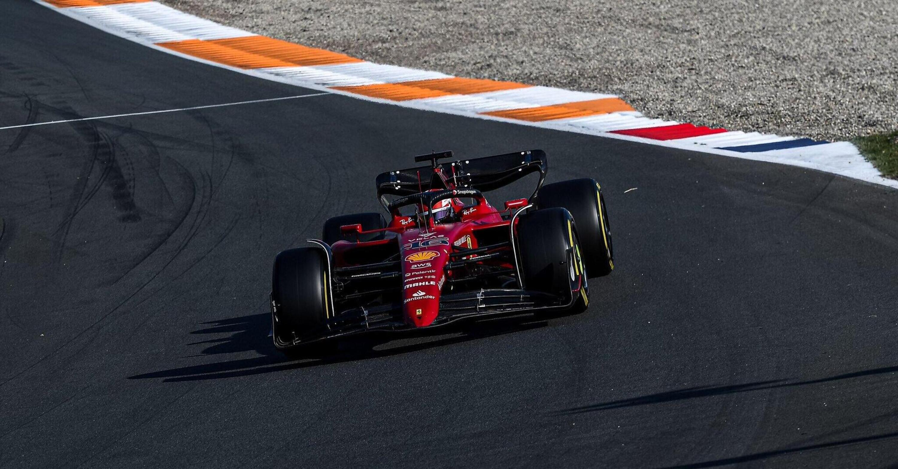 F1, GP Olanda 2022, FP2: Uno-due Ferrari. Leclerc al top, Sainz secondo ...